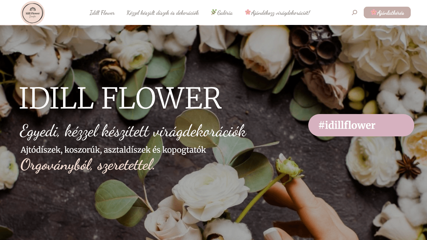 Idill Flower | Virágdekorációk országos házhoz szállítással 🌸 Orgovány